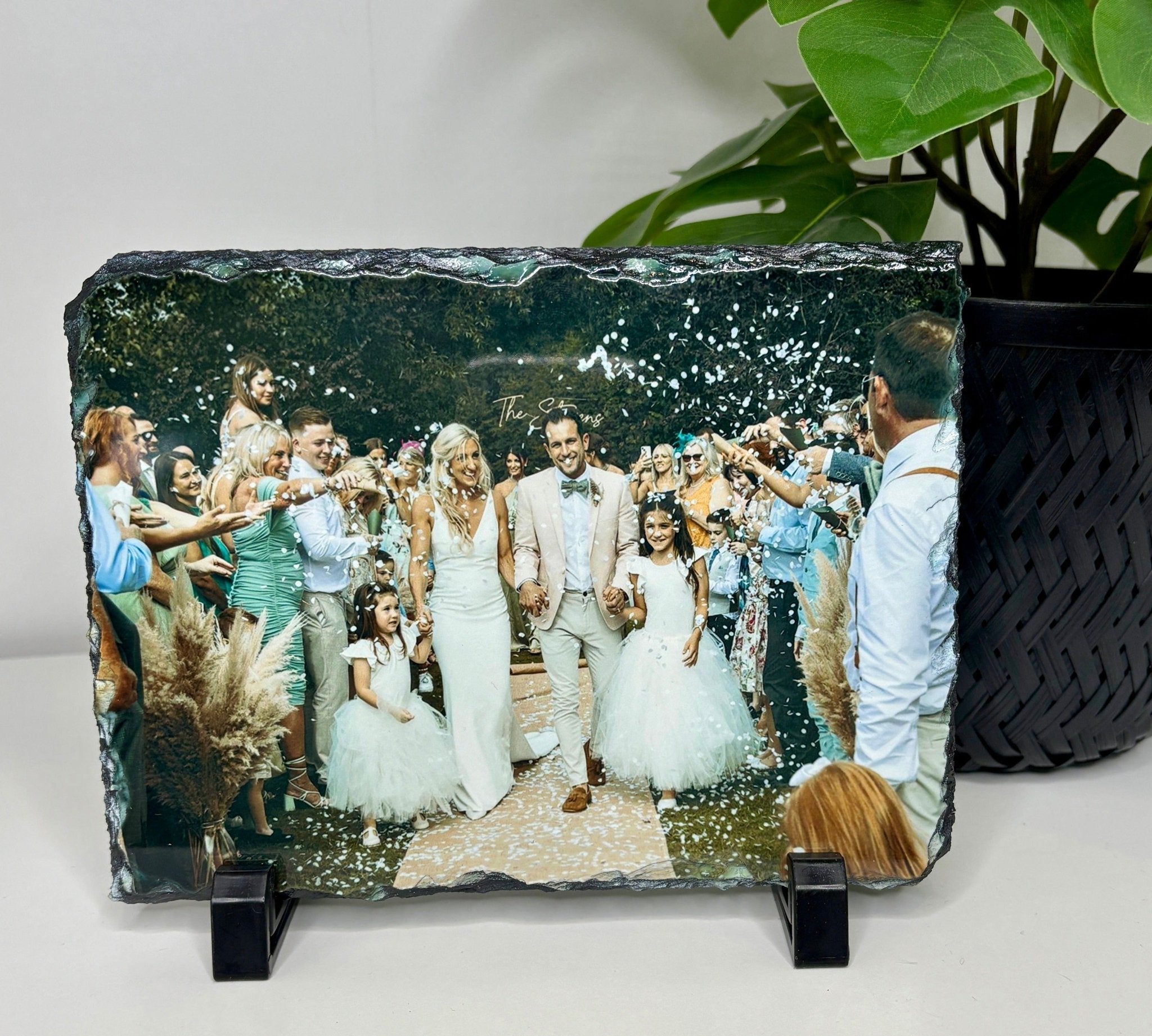 19 x 14cm - Photo Slate Rectangle – Little Mamma Duck